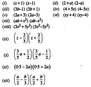 Selina Concise Mathematics Class 8 ICSE Solutions Chapter 12 Algebraic Identities - CBSE Tuts