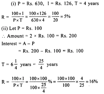 Selina Concise Mathematics Class 8 ICSE Solutions Chapter 9 Simple and ...