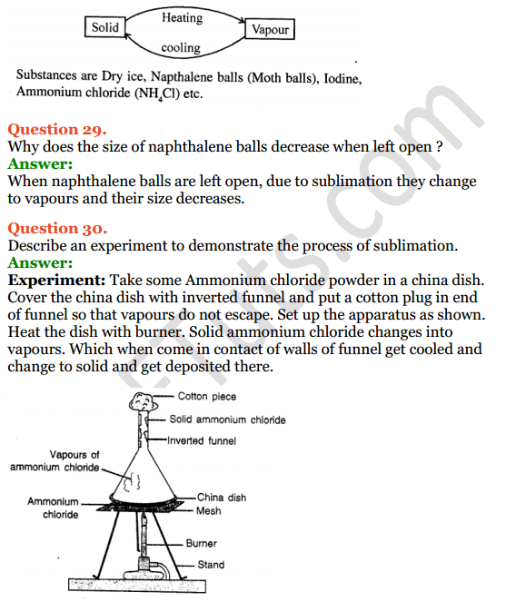 Selina Concise Physics Class 8 ICSE Solutions Chapter 1 Matter - CBSE Tuts