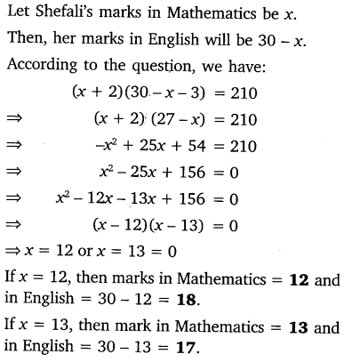 NCERT Solutions for Class 10 Maths Chapter 4 Quadratic Equations Ex 4.3 ...