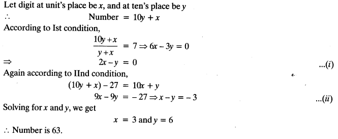 Important Questions for Class 10 Maths Chapter 3 Pair of Linear ...