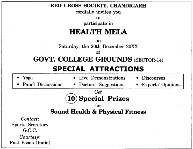 Poster Writing Class 12 Format, Examples, Samples, Topics - CBSE Tuts