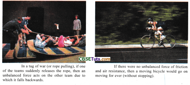 Balanced and Unbalanced Forces - Definition and Examples - CBSE Tuts