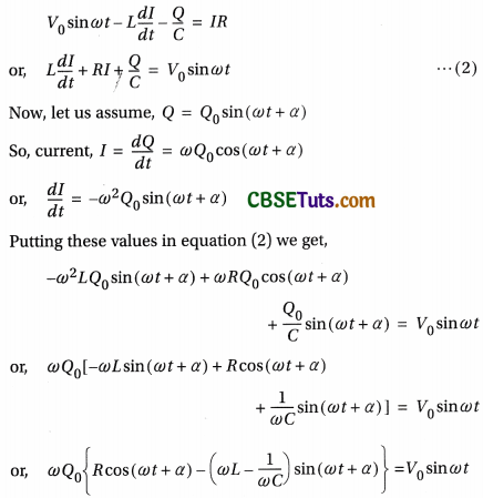 What is a Series LCR Circuit? Derivation, Properties and Solved Examples - CBSE Tuts