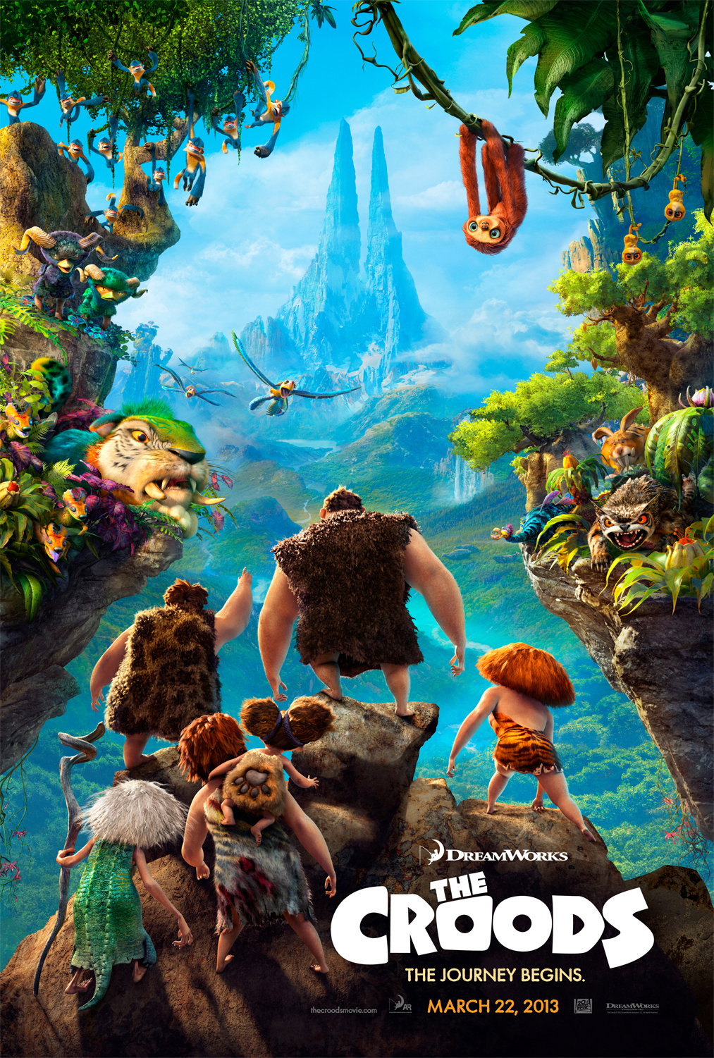 I Croods: la locandina internazionale del nuovo film Dreamworks