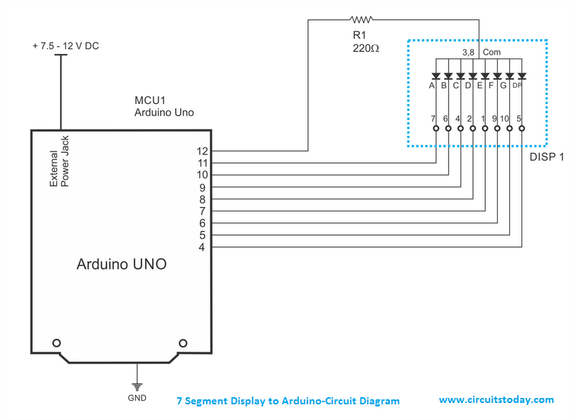 Circuit Diagram Using 7 Segment Display – Wiring Flow Schema