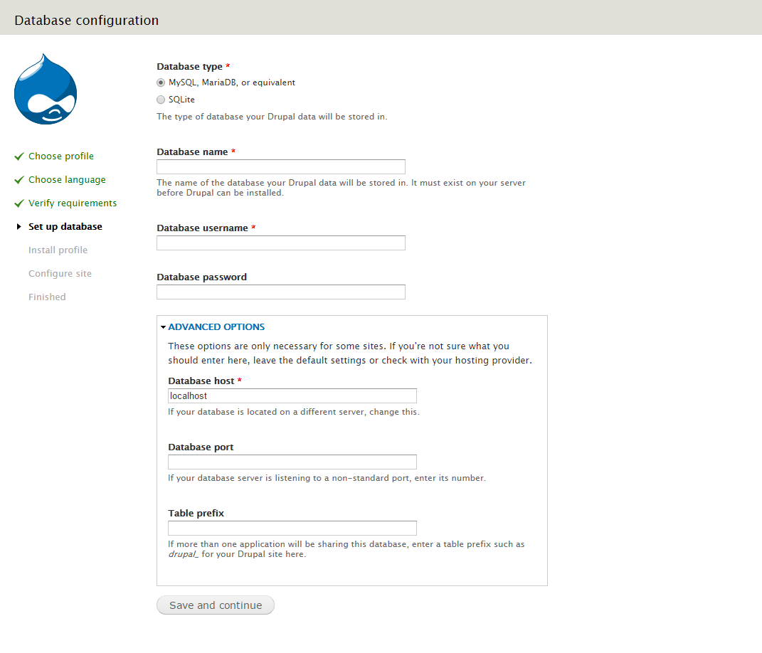 Database configuration advanced options - CodexWorld