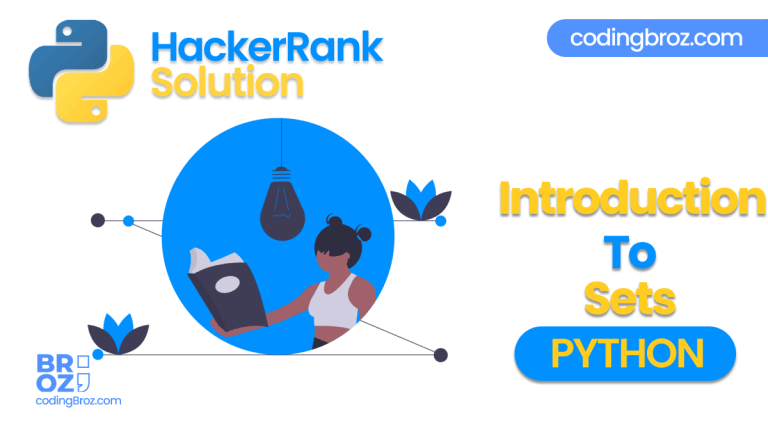 Introduction to Sets in Python | HackerRank Solution - CodingBroz