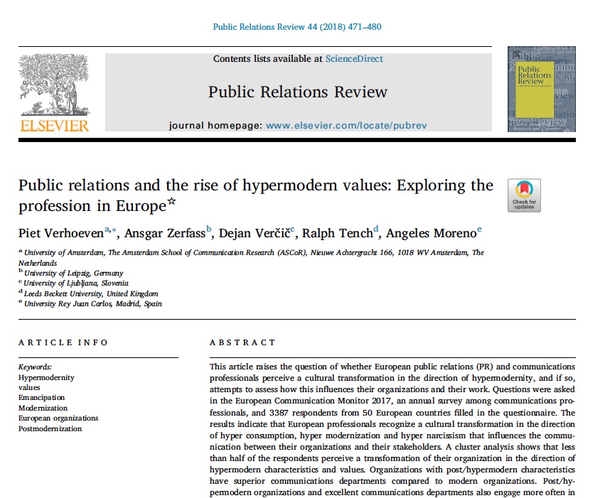 PRR-2018_Hypermodernity | European Communication Monitor