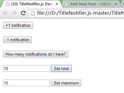 A JS Library For Animated Notifications In Webpage Title ...