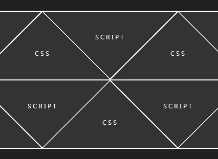 Pure CSS Responsive Triangle/Diamond Grid Layout | CSS Script