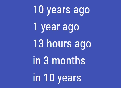 Lightweight Human Readable Date & Time Library - timeago.js | CSS Script