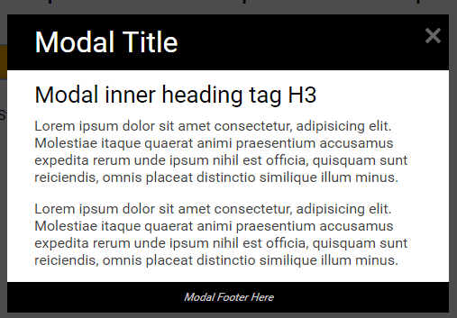 Simple Responsive Modal Window In Pure Javascript Css Script 6007