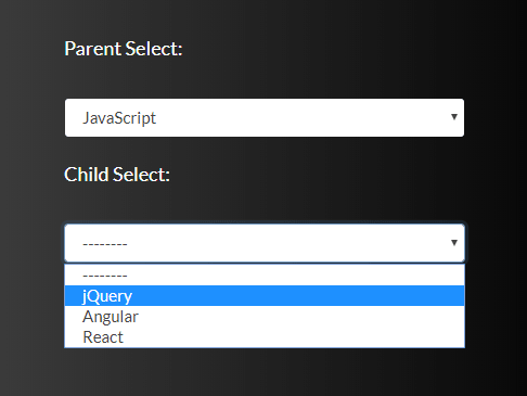 Minimal Cascading Dropdown Menu In Pure JS - dependent-selects | CSS Script