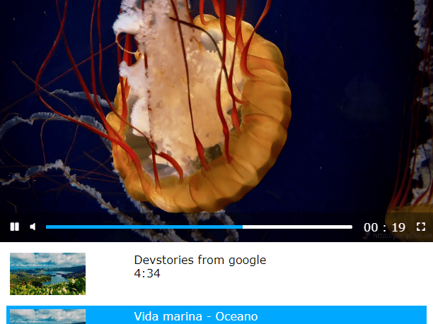 Dynamic Video Playlist Player In Javascript Css Script