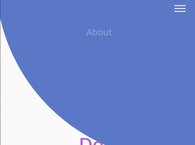 Responsive Morphing Circle Navigation With Javascript And Css Css Script 