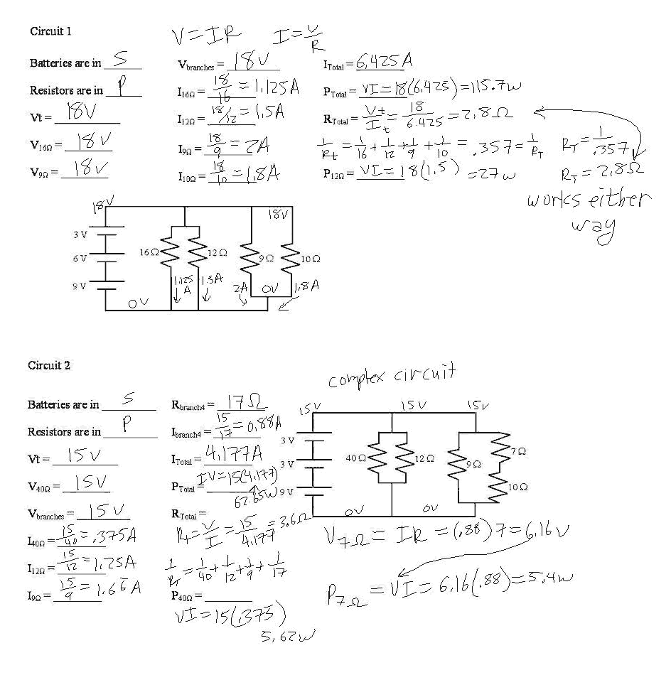 Circuit Diagram Practice Questions And Answers