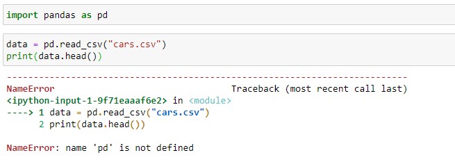 nameerror name pd is not defined Error : Remove it Easily