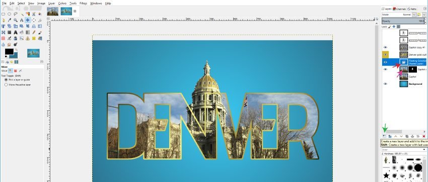 GIMP Text Tutorial - Picture in Text with 3D Effect | Davies Media Design