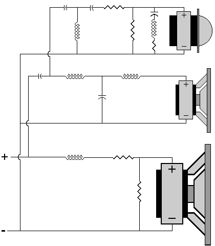 2 Way Speaker Crossover Circuit Diagram