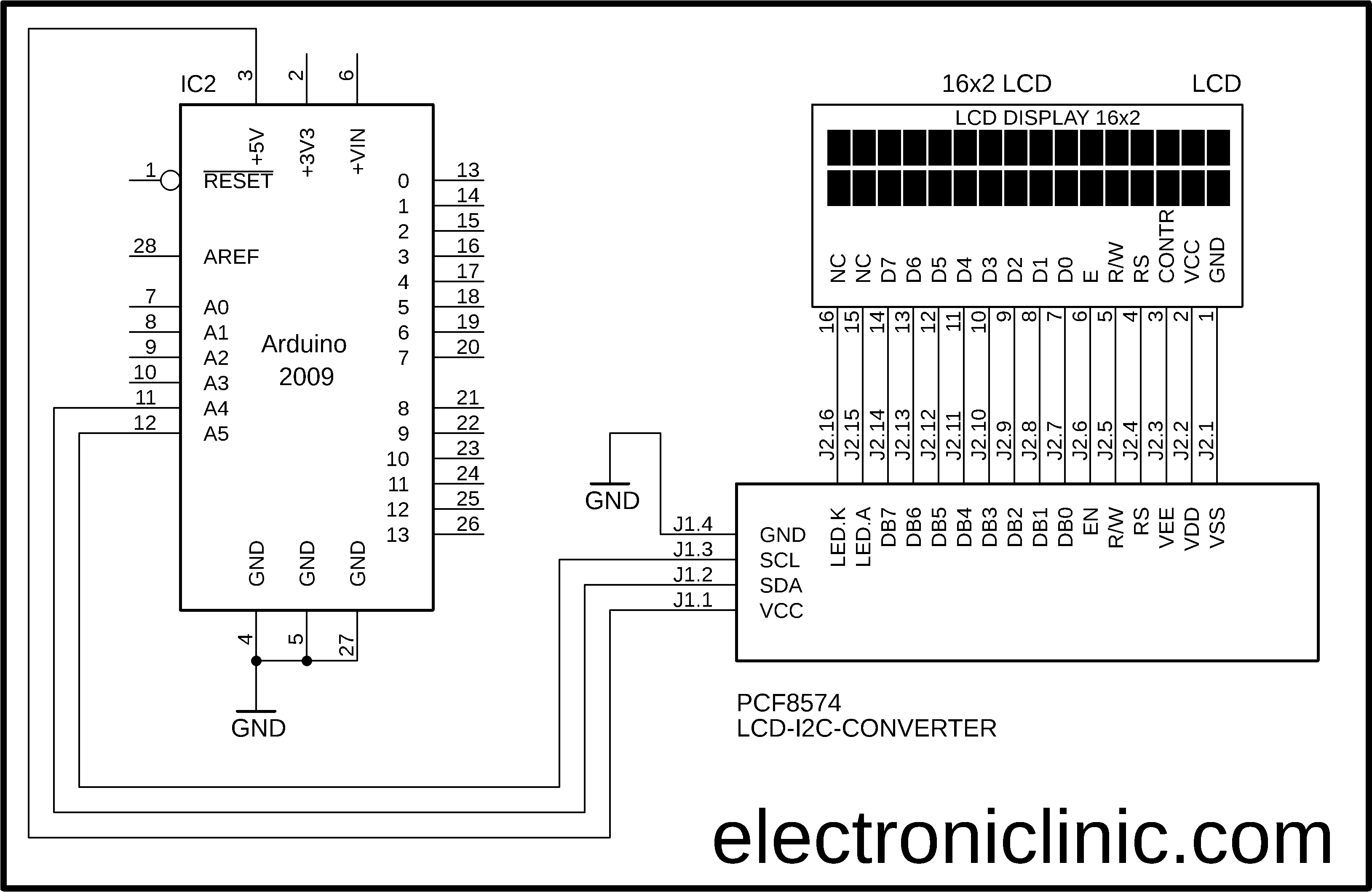Circuit Diagram Of Lcd Interfacing With Arduino - Circuit Diagram