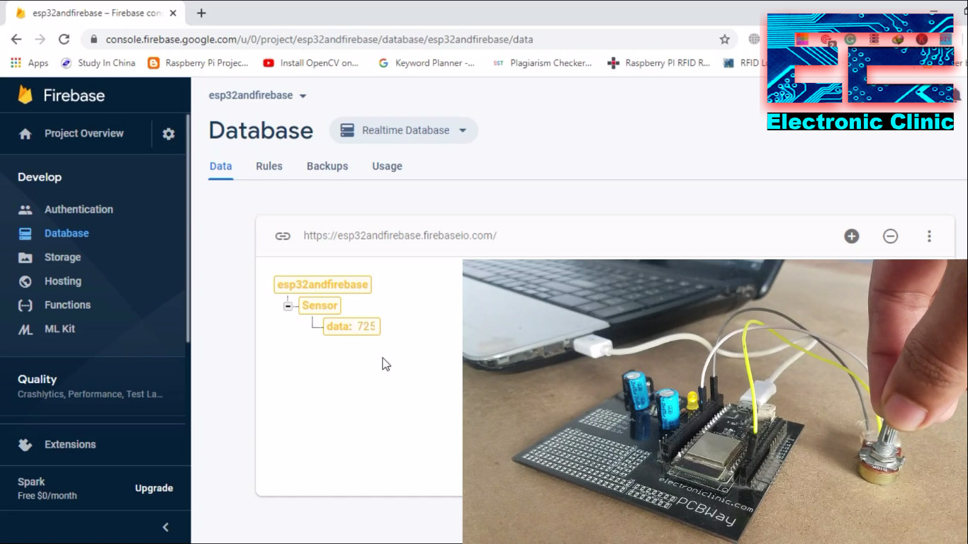 ESP32 Firebase Tutorial, Send Sensor Data to Google Firebase Database