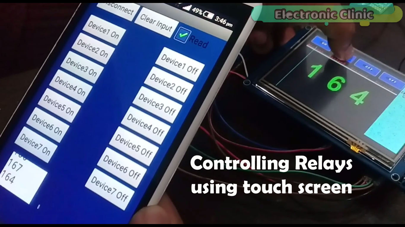 Android HMI development- control HMI touch screen using Bluetooth TFT