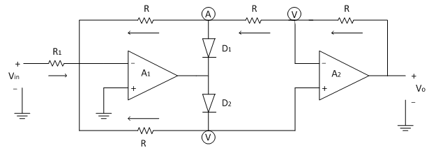 Circuit Diagram Of Precision Rectifier