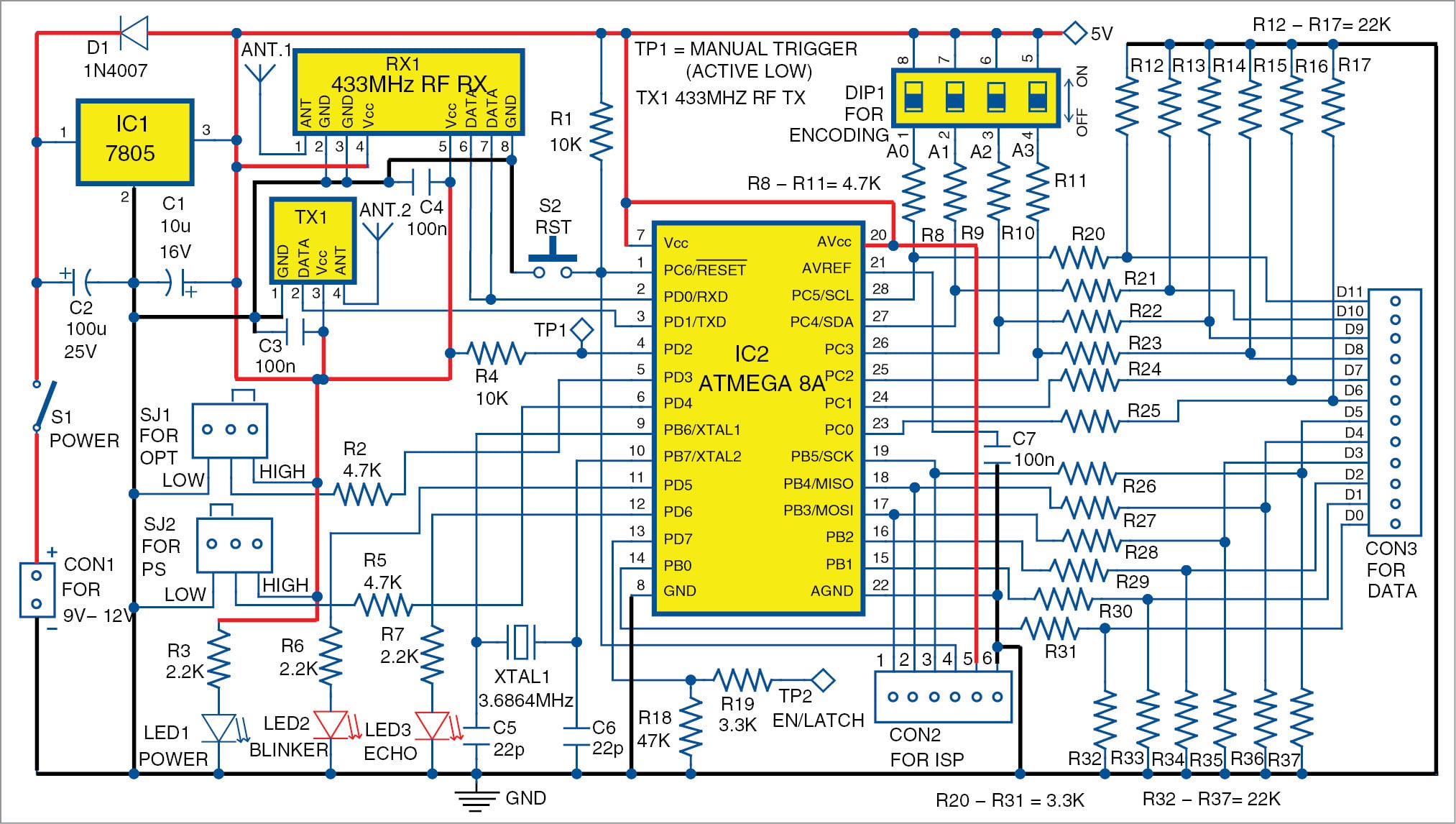 Rf Tx And Rx Circuit Diagram - Wiring Flow Schema