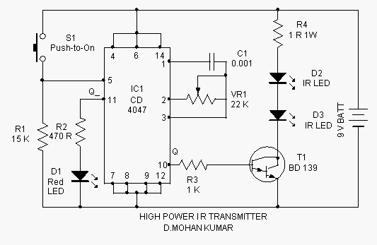 Infrared Circuit Diagram