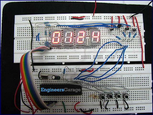 Digital Countdown Timer Schematic Diagram