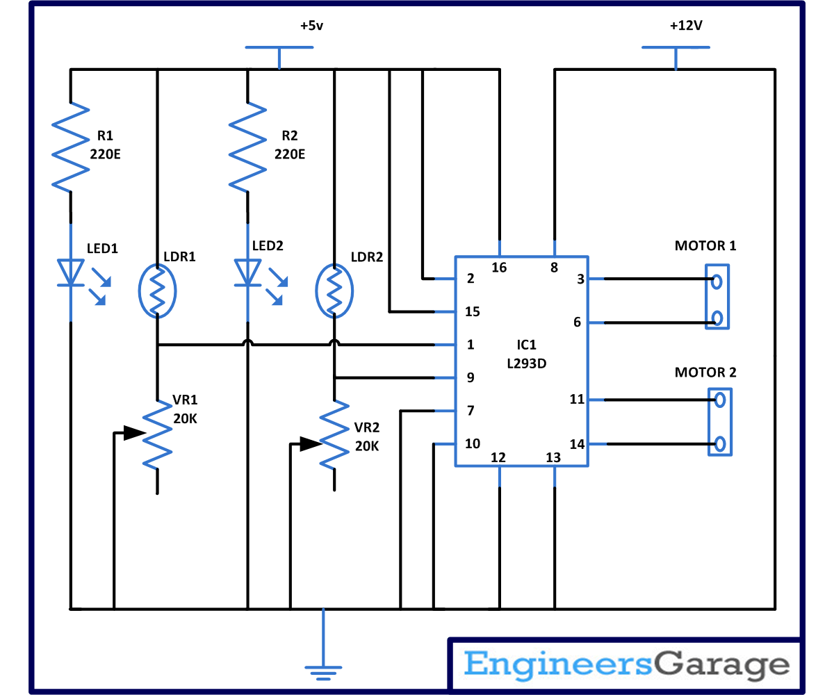 Line Tracking Robot Circuit Diagram - Circuit Diagram