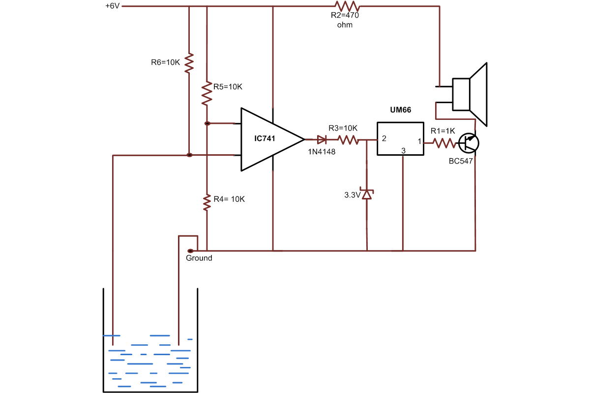 Circuit Diagram Of Water Tank Overflow Control - Circuit Diagram