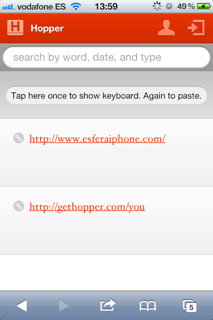 Hopper: el portapapeles compartido entre ordenador y iOS