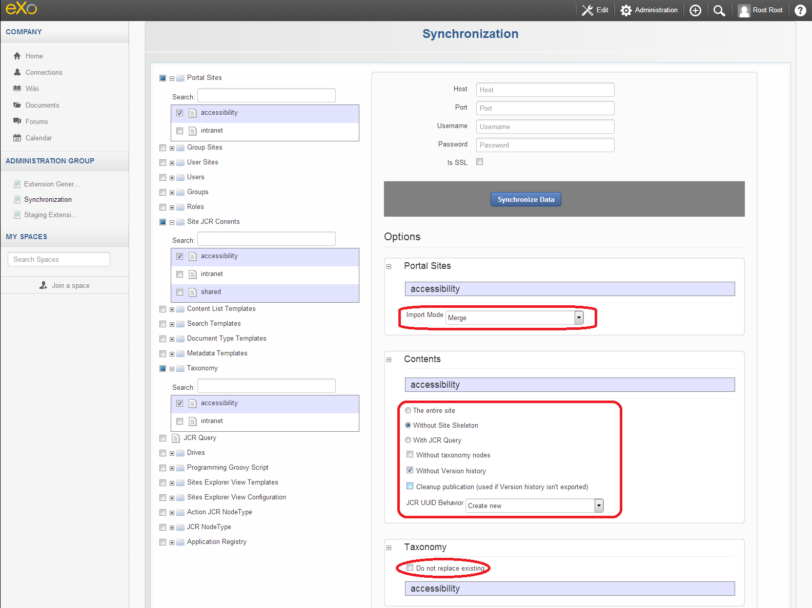 eXo : From staging to production with the Synchronization application