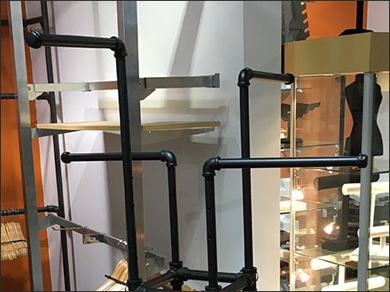 Iron Pipe Apparel Display DIY Outfitting – Fixtures Close Up