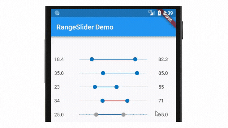 Material Range Slider for Flutter - Flutter4U