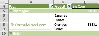Tutoriel: le tableau croisé dynamique sur Excel - Formule Excel