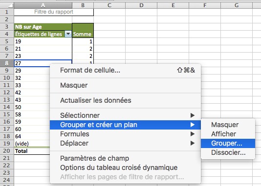 Comment créer une distribution de fréquence avec un tableau croisé ...