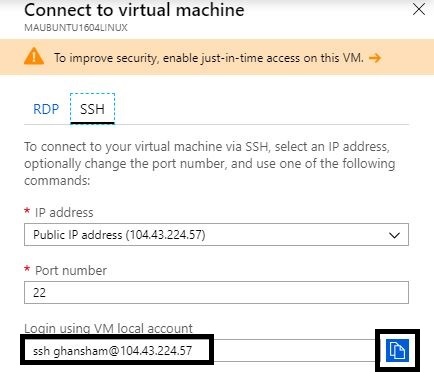 How to connect Azure Linux Virtual Machine? - Ghansham Mahajan