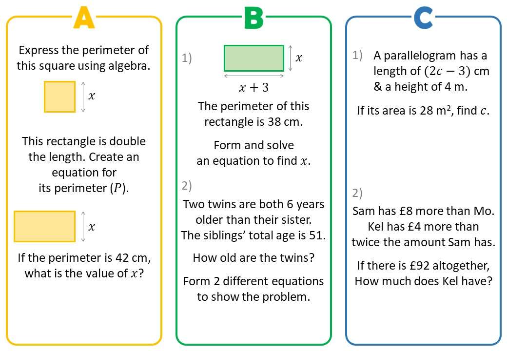 How To Work Out Forming And Solving Equations Tessshebaylo