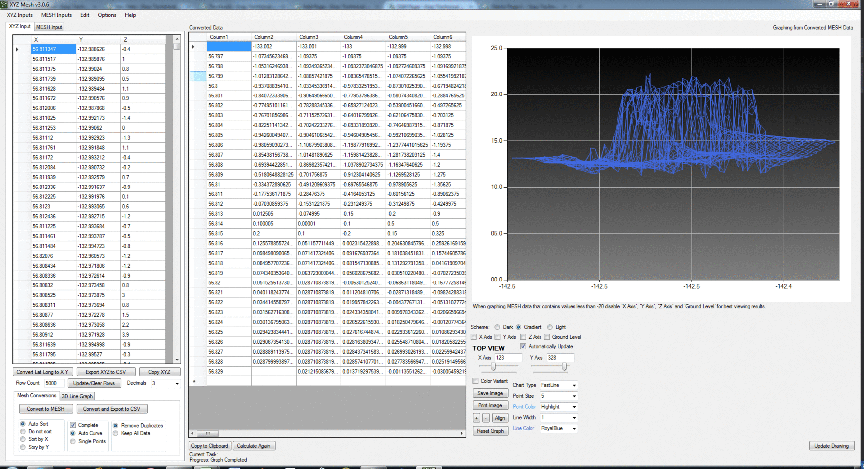 Gray Technical Xyz Mesh X Y Z To 3d Surface Line Graph And Mesh