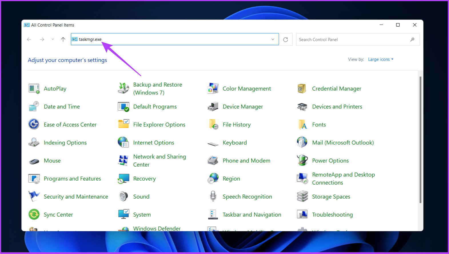 how to open control panel from task manager - Wiring Work