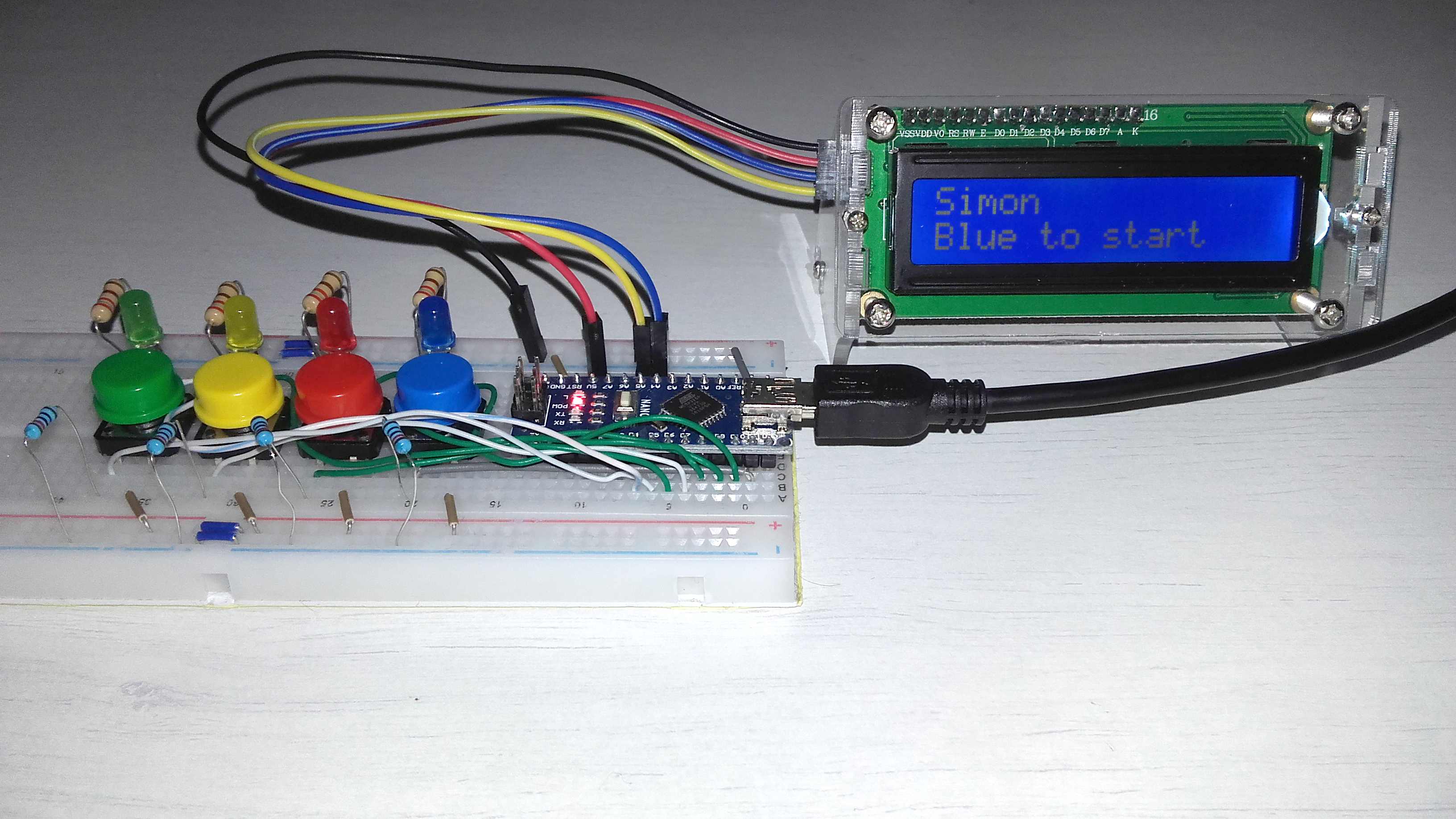 Simón, con Arduino – Guitxo