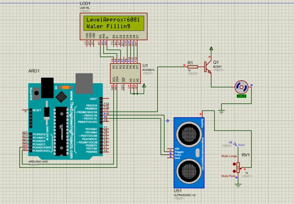 Water Level Indicator Circuit Using Arduino