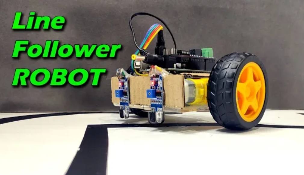 Components for line follower robot » Hackatronic