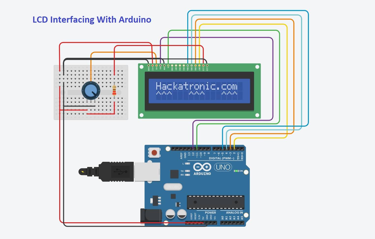 Circuit Diagram For Lcd Interfacing With Arduino Uno - Circuit Diagram