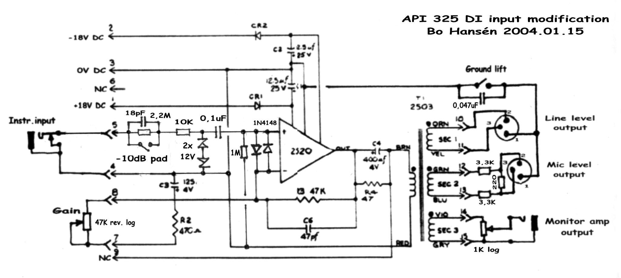 Api Mic Pre Schematic - Circuit Diagram
