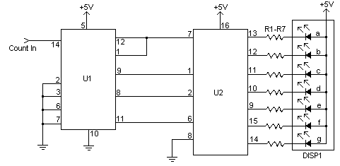 Bcd To 7 Segment Display Using Ic 7447 Circuit Diagram