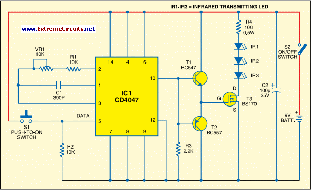 Rc Transmitter And Receiver Circuit Diagram